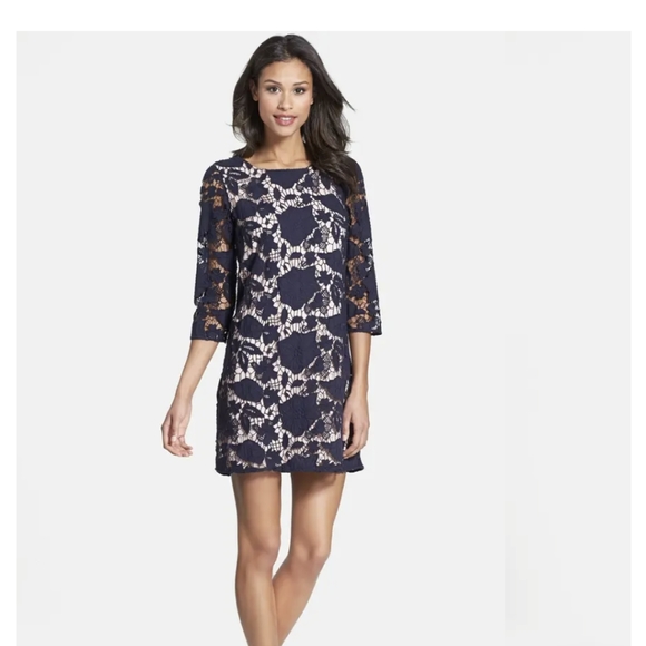 Dresses | Erin By Erin Featherston Amaryllis Lace Shift Dress Sz 12 ...